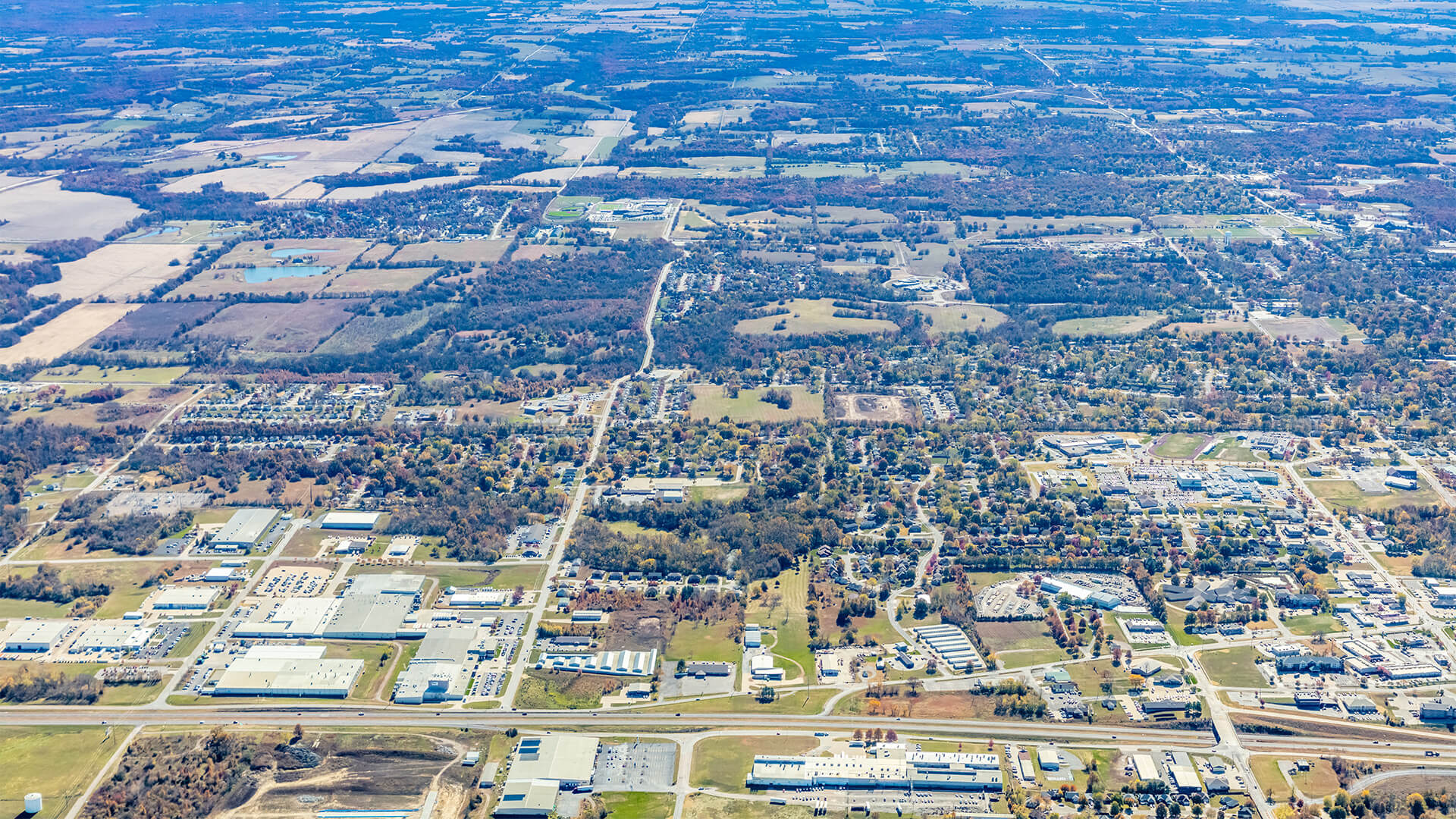 Aerial Photography Springfield Missouri 491 Springfield Missouri Stock