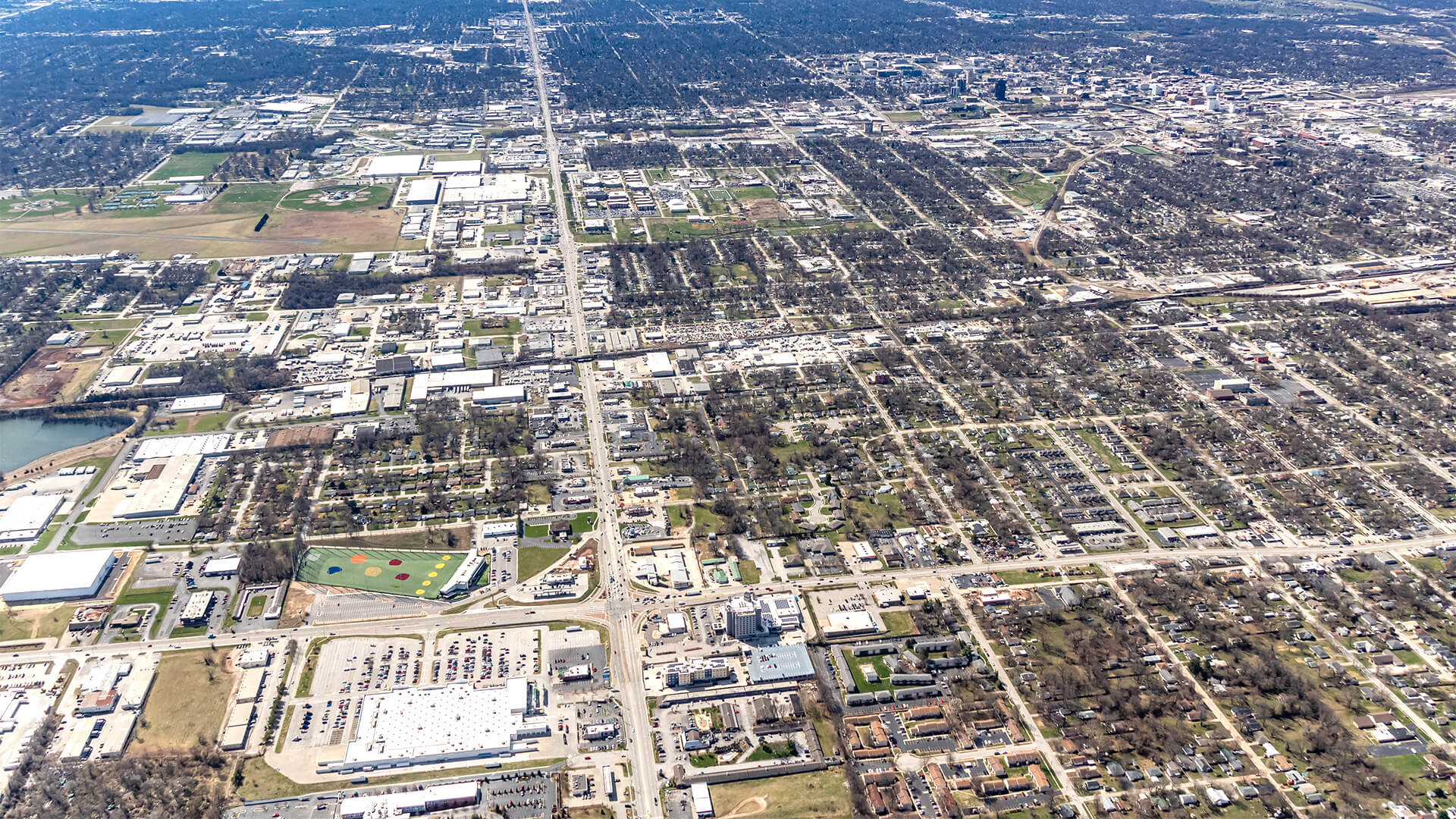 Aerial Photography Springfield Missouri 491 Springfield Missouri Stock